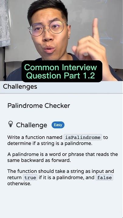 Common Interview Question Pt 12 Palindrome Checker Computerscience Coding Codingtips Python