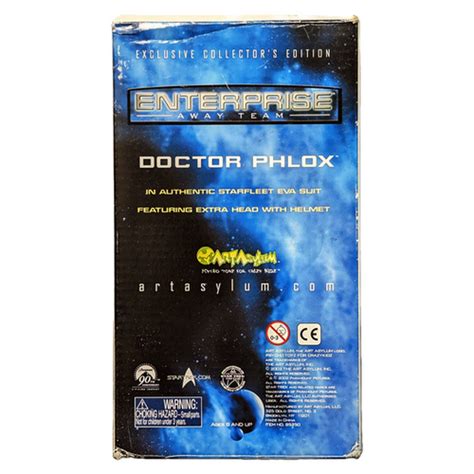 Vintage 2002 Art Asylum Star Trek Enterprise Dr Phlox Signed