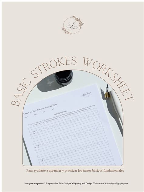 Trazos Básicos De Caligrafía Minúscula Pdf