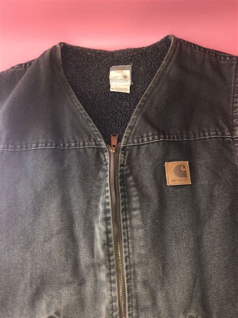 Carhartt Rare Vintage Carhartt Vest Sherpa Lined Grailed
