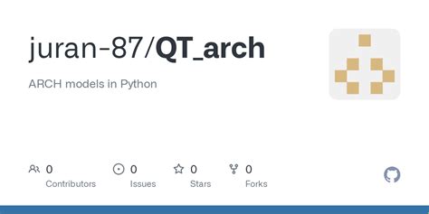 Github Juran 87qtarch Arch Models In Python