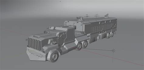 Sci Fi Semi Truck Sci Fi Truck 3d Model Cgtrader