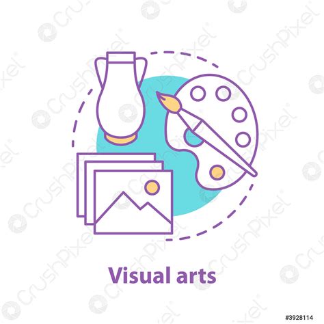 Visual Art Concept Icon Stock Vector 3928114 Crushpixel