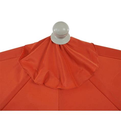 Demi Parasol Aluminium Balcon Ou Terrasse Ip 50 285cm ~ Terracotta