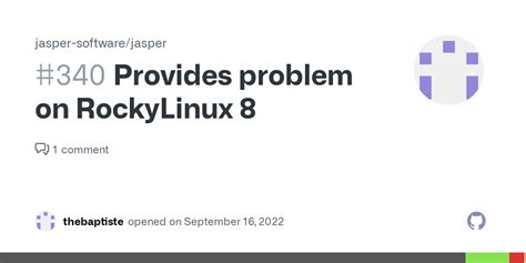 Provides Problem On Rockylinux Issue Jasper Software Jasper Github