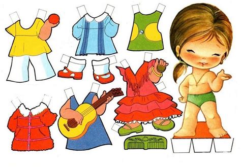 Recursos Infantiles Muñecas De Papel Para Recortar