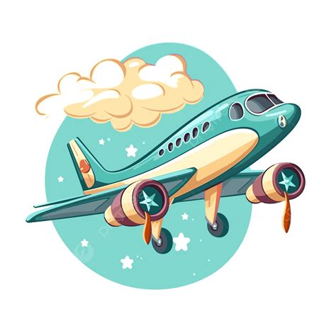Plane Taking Off Sticker Clipart Cartoon Airplane Air Illustration