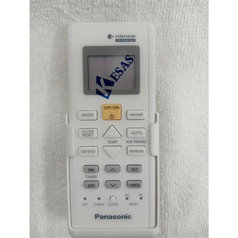 Original Panasonic Remote Nanoe G Air Conditioner Remote Control Acxa75c17380 Shopee Malaysia
