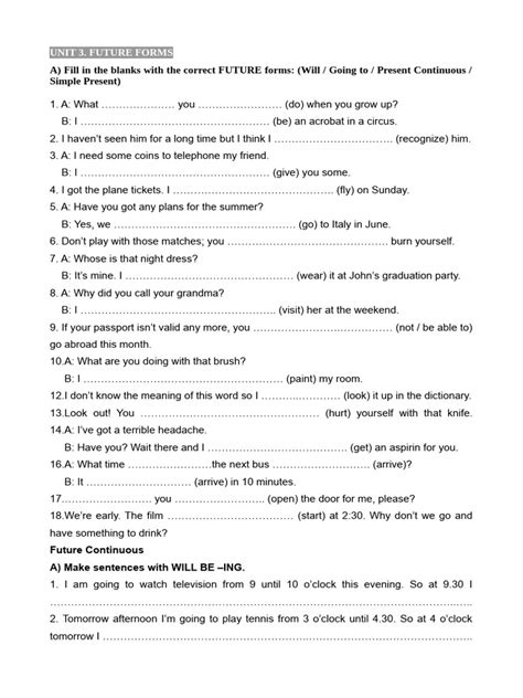 Future Forms Download Free Pdf Linguistics