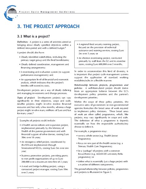 Lectura 31 The Project Aproach 3 What Is A Project Definition A