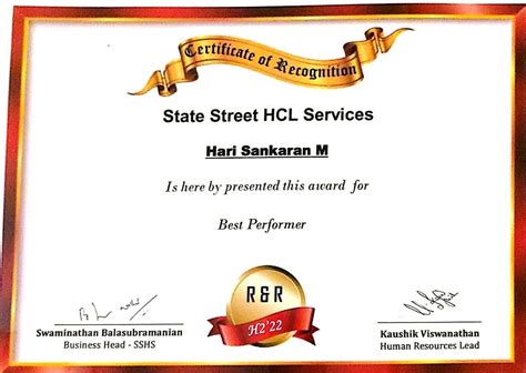 Statestreet Hari Sankaran M