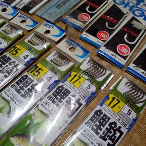 Yahooオークション 鯉針 ハリス付き 7号～17号 17点 仕掛け作り 他