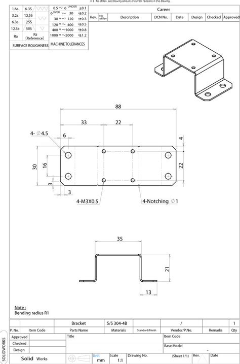 Sheet Metal Drawing Gdandt At Angel Singleton Blog