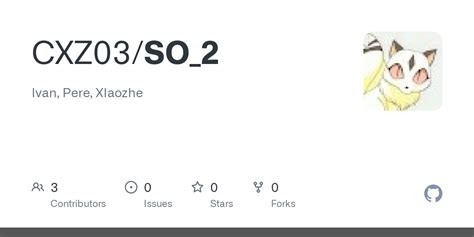 Github Cxz So Ivan Pere Xiaozhe