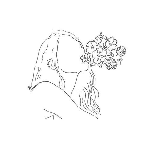 Pinterest Annabellebow ★ ★ Outline Art Art Drawings Line Art Flowers