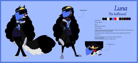 Luna The Hellhound Helluva Boss Oc By Kuwoshizilla On Deviantart