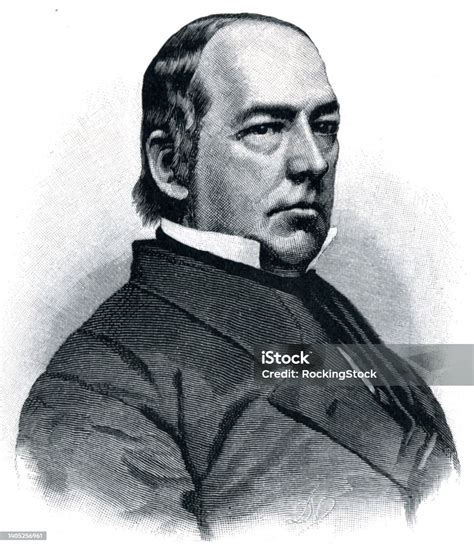 Caleb B Smith Portrait From 19th Century Stock Illustration Download