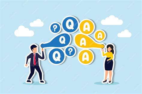 Premium Vector | Faqs commonly asked queries discussions qa sessions for solutions to various issues