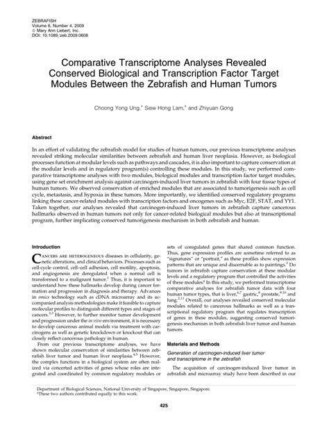 Pdf Comparative Transcriptome Analyses Revealed Conserved Biological