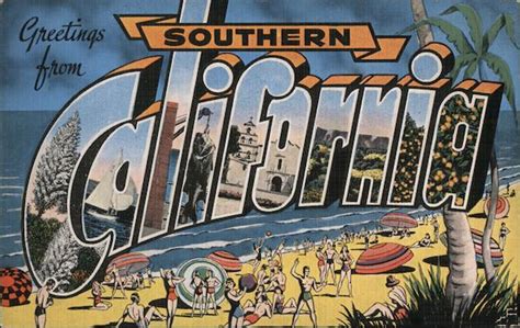 Greetings From Southern California Postcard