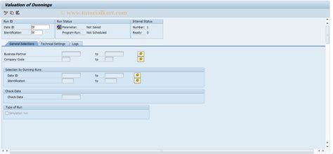FPVV SAP Tcode Valuation Of Dunnings