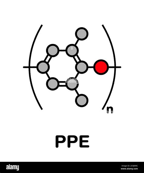 Poly P Phenylene Oxide Ppo Polymer Chemical Structure Also Known As Poly P Phenylene Ether