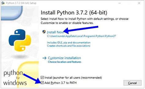Python установка на Windows 10 ⋆ Pro хостинг