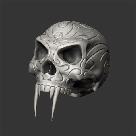 Tribal Sabre Cráneo Del Diente De Sable Edream Makers