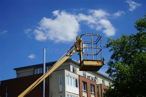 Mobile Telescopic Work Platform Berlin Germany Stock Image Image Of Bucket Device 288539399