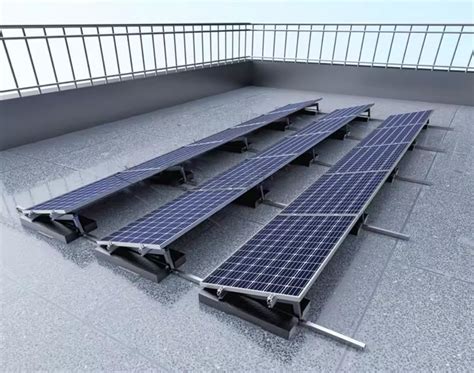 Flat Roof Pv Structure Solar Panel Racking System Mounting System Pv