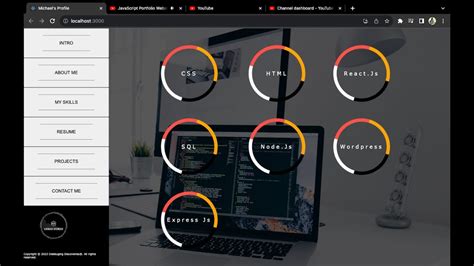 Javascript Portfolio Website Project Episode 2 Youtube
