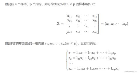数学建模降维算法