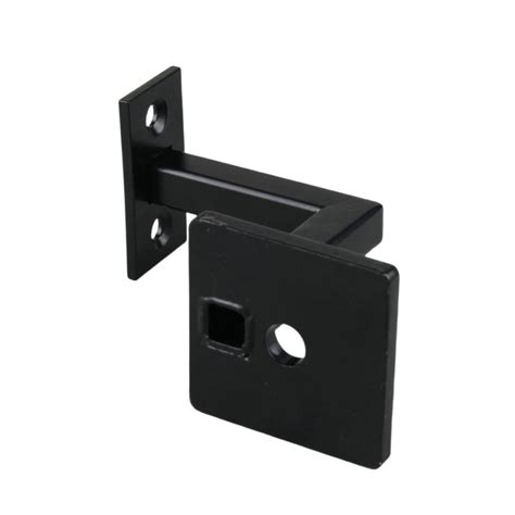 Custom Black Glass Railing Pipe Bracket Stainless Steel Handrail Pipe