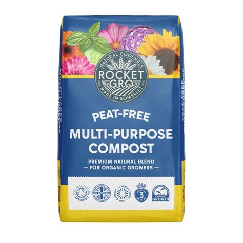 Rocketgro Multi Purpose Compost 50l Peat Free Compost Polhill