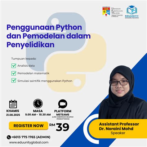 Penggunaan Python Dan Pemodelan Dalam Penyelidikan Eduunity Global