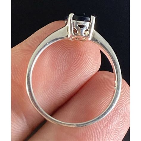 Chuck Clemency Sts 925 Black Spinel Ring Size 10 Sign Gem