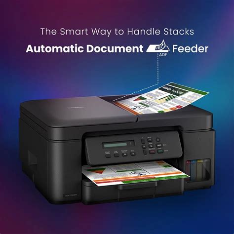 Brother Dcp T730dw Multifunction Wifi Auto Duplex Adf Ink Tank Printer