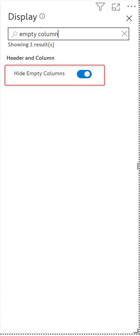 How To Hide Empty Columns In Inforiver Matrix