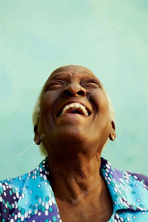 Older Black Woman Smiling