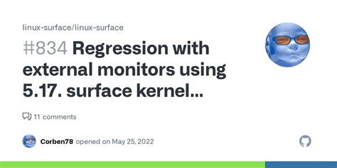 Regression With External Monitors Using Surface Kernel Series And Microsoft Dock Issue