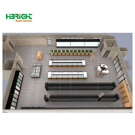 One Stop Retail Store Design Service Supermarket Display Equipment