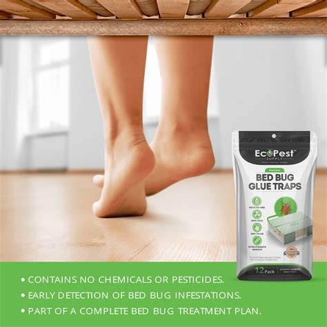 Bed Bug Glue Traps 20 Pack Sticky Indoor Interceptor Trap Monitor