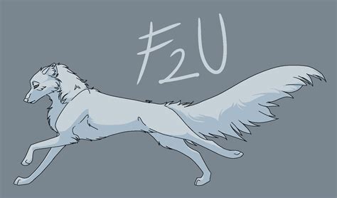 F2u Running Wolf Base On Toyhouse