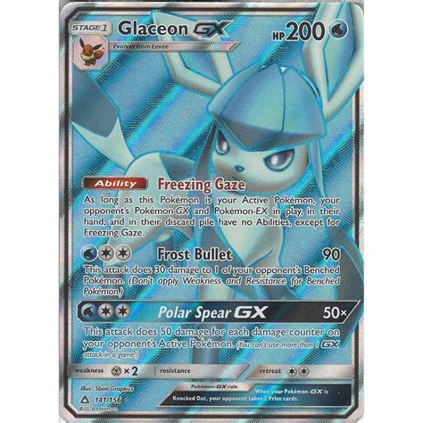 Pokemon Trading Card Game Sm 5 Ultra Prism Card Glaceon Gx 141156
