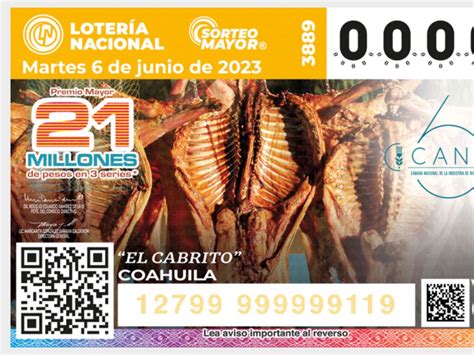 Lotería Nacional Resultados Del Sorteo Mayor 3889 Del 6 De Junio