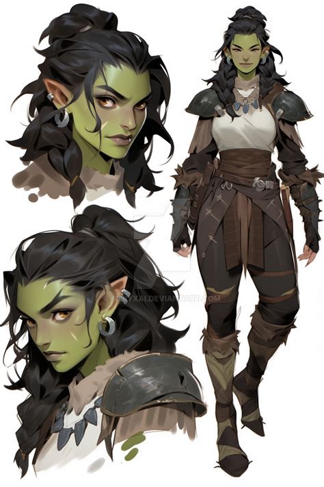 Adoptable Half Orc Woman 5 By Stryxai On Deviantart