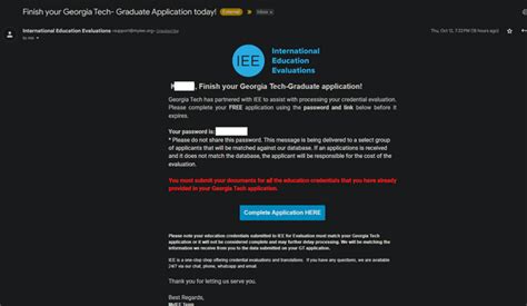 Suspicious Email From Iee Credential Evaluation After Being Accepted