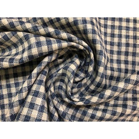 Pindler And Pindler Dodson Lakeland Faux Linen Ecru Neutral Beige Navy