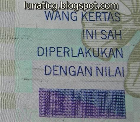 Old Rm100 Note Security Features Lunaticg Coin