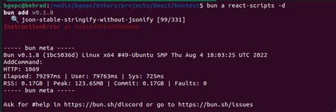 SegmentationFault At XBC React Scripts Issue Oven Sh Bun GitHub